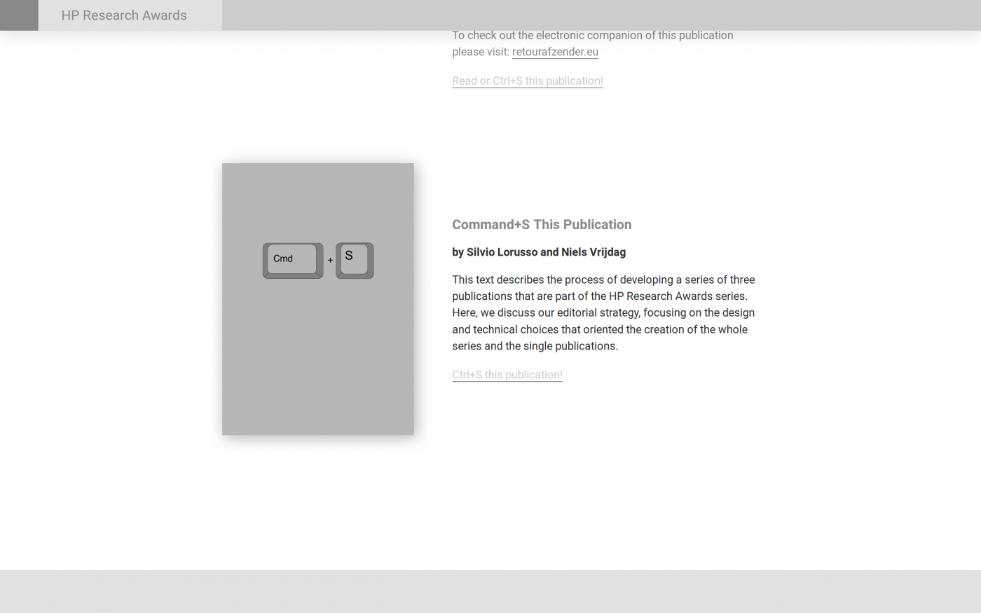 HP Research Awards Series — Silvio Lorusso